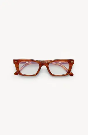 MACHETE Ruby Optical Blue Light Eyeglasses - Dark Tortoise Stripe