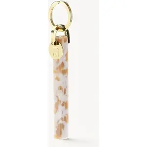 MACHETE Bar Keychain Taupe Shell/ Gold