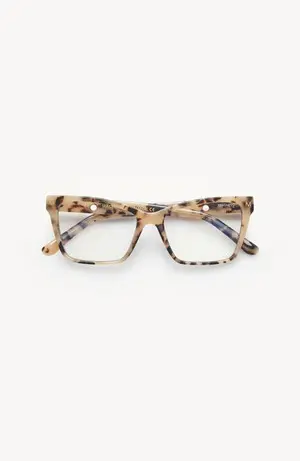 MACHETE MACHETE Sally Blue Light Glasses Blonde Tortoise