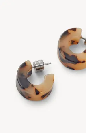 MACHETE Muse Hoop Earrings - Blonde Tortoise