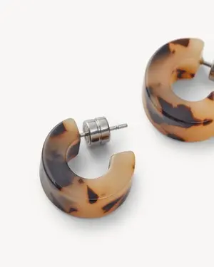 MACHETE Muse Hoop Earrings - Blonde Tortoise