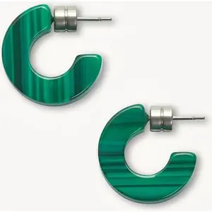 MACHETE Muse Hoop Earrings - Malachite