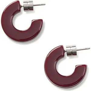 MACHETE Muse Hoop Earrings - Oxblood