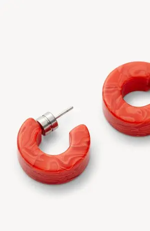 MACHETE Muse Hoop Earrings - Poppy