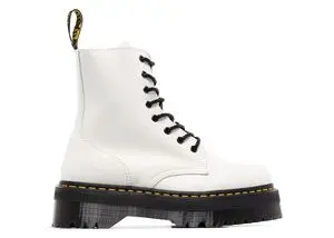 Dr. Martens Jadon Leather Platform Boots - White
