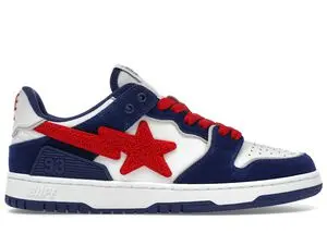 A BATHING APE Sk8 Sta #2 M2in Sneakers - Blue/red