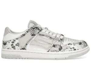Amiri Skel Top Low Snake Sneakers - Alabaster