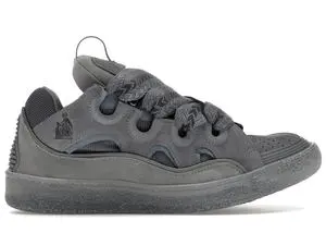 LANVIN Leather Curb Speckled Effect Sneakers