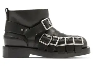 Burberry Leather Strap Boots