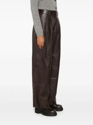 Zimmermann Wide-leg Leather Trousers