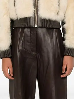 Zimmermann Wide-leg Leather Trousers