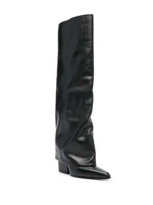 Paris Texas 90mm Leather Knee-high Boots