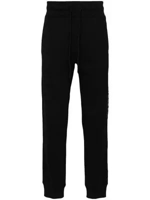Versace Logo-trim Cotton Track Pants - Black