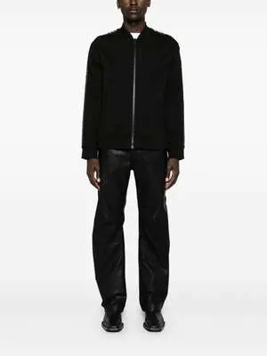 Versace Logo-trim Zip-up Sweatshirt