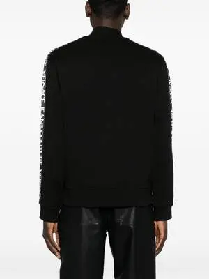 Versace Logo-trim Zip-up Sweatshirt