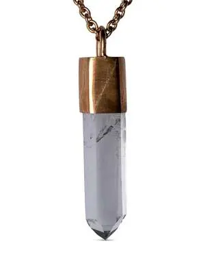 PARTS OF FOUR 18kt Rose Talisman Quartz Pendant Necklace
