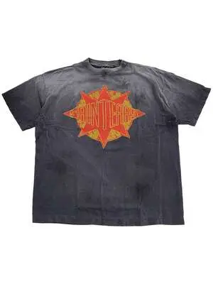 SAINT MXXXXXX X Denim Tears Logo-print T-shirt