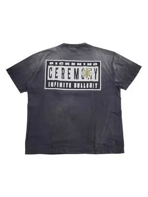 SAINT MXXXXXX X Denim Tears Logo-print T-shirt