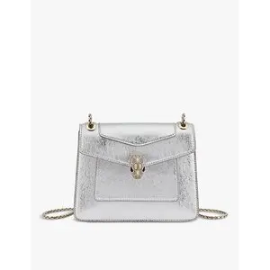 BVLGARI Serpenti Forever Small Shoulder Bag - Silver