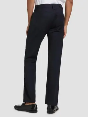 Giorgio Armani Wool 5-pocket Pants - Navy