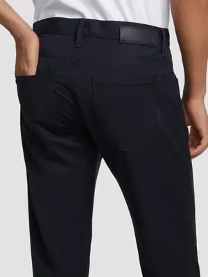 Giorgio Armani Wool 5-pocket Pants - Navy