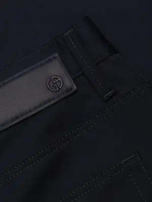 Giorgio Armani Wool 5-pocket Pants - Navy