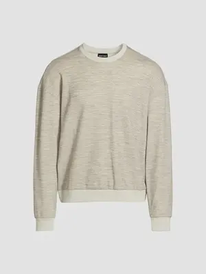 Giorgio Armani Wool Jersey Crewneck Sweater