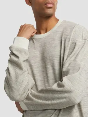 Giorgio Armani Wool Jersey Crewneck Sweater