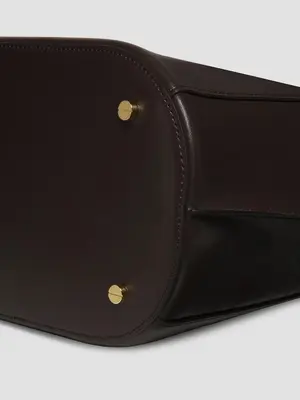 TOTEME Belted Leather Bucket Bag - Bark