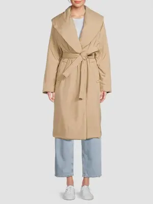 Kobi Halperin Mia Faux Down Tie-waist Coat