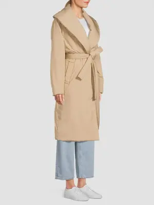 Kobi Halperin Mia Faux Down Tie-waist Coat