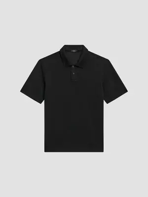 Theory Delroy Cotton-blend Polo Shirt - Black