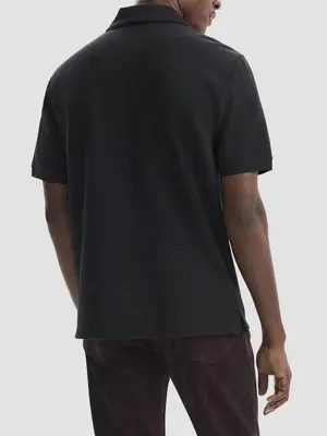 Theory Delroy Cotton-blend Polo Shirt - Black