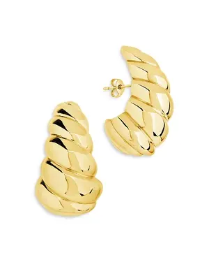 Sterling Forever Bobine Statement Earrings - Gold