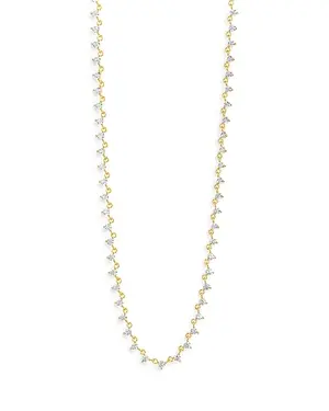 Sterling Forever Brigid Cubic Zirconia Tennis Necklace - Gold