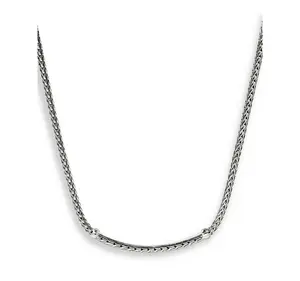 John Hardy Sterling Silver Sapphire Bar Necklace - Black/silver