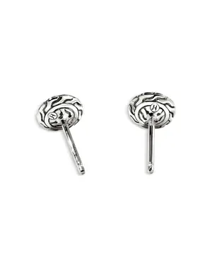 John Hardy Sterling Jh Essentials Diamond Stud Earrings - Silver