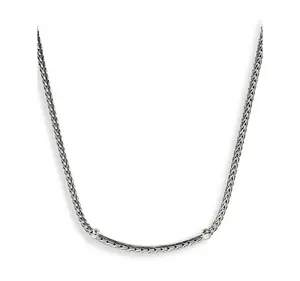 John Hardy Sterling Silver Sapphire Bar Necklace - Blue/silver