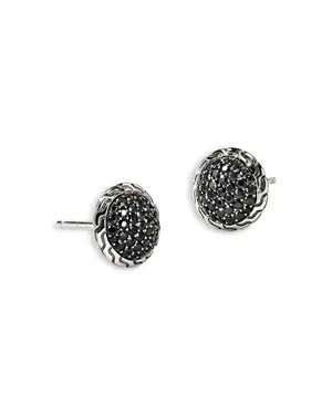 John Hardy Sterling Silver Sapphire Stud Earrings