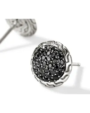John Hardy Sterling Silver Sapphire Stud Earrings