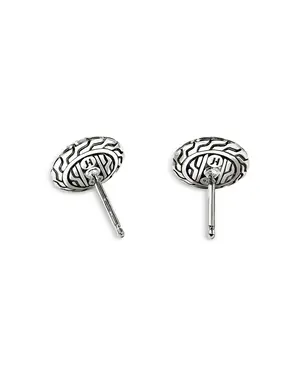 John Hardy Sterling Silver Jh Essentials Sapphire Stud Earrings - Blue/silver
