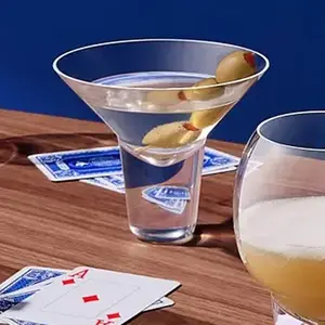 NUDE GLASS Gravity Martini Cocktail Glass, Set Of 2