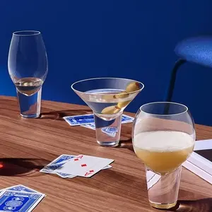 NUDE GLASS Gravity Martini Cocktail Glass, Set Of 2