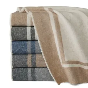 SFERRA Viletta Cotton, Wool & Cashmere Blend Throw Oat/beige