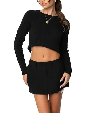 Women's Cable-Knit Cropped Sweaters