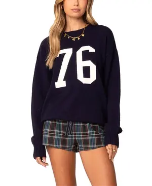 EDIKTED 76 Sweater - Navy