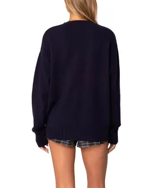 EDIKTED 76 Sweater - Navy