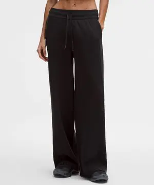 Lululemon Scuba Mid-rise Wide-leg Pant - Black