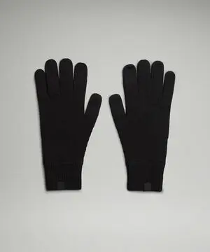 Lululemon Merino Wool-blend Gloves - Black