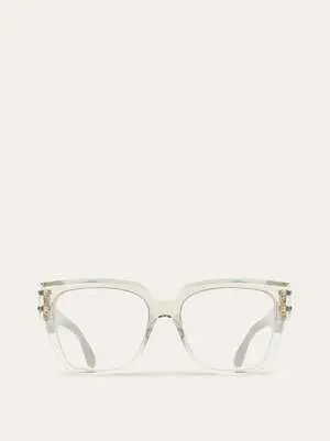 FERRAGAMO Aviator Optical Glasses - Beige